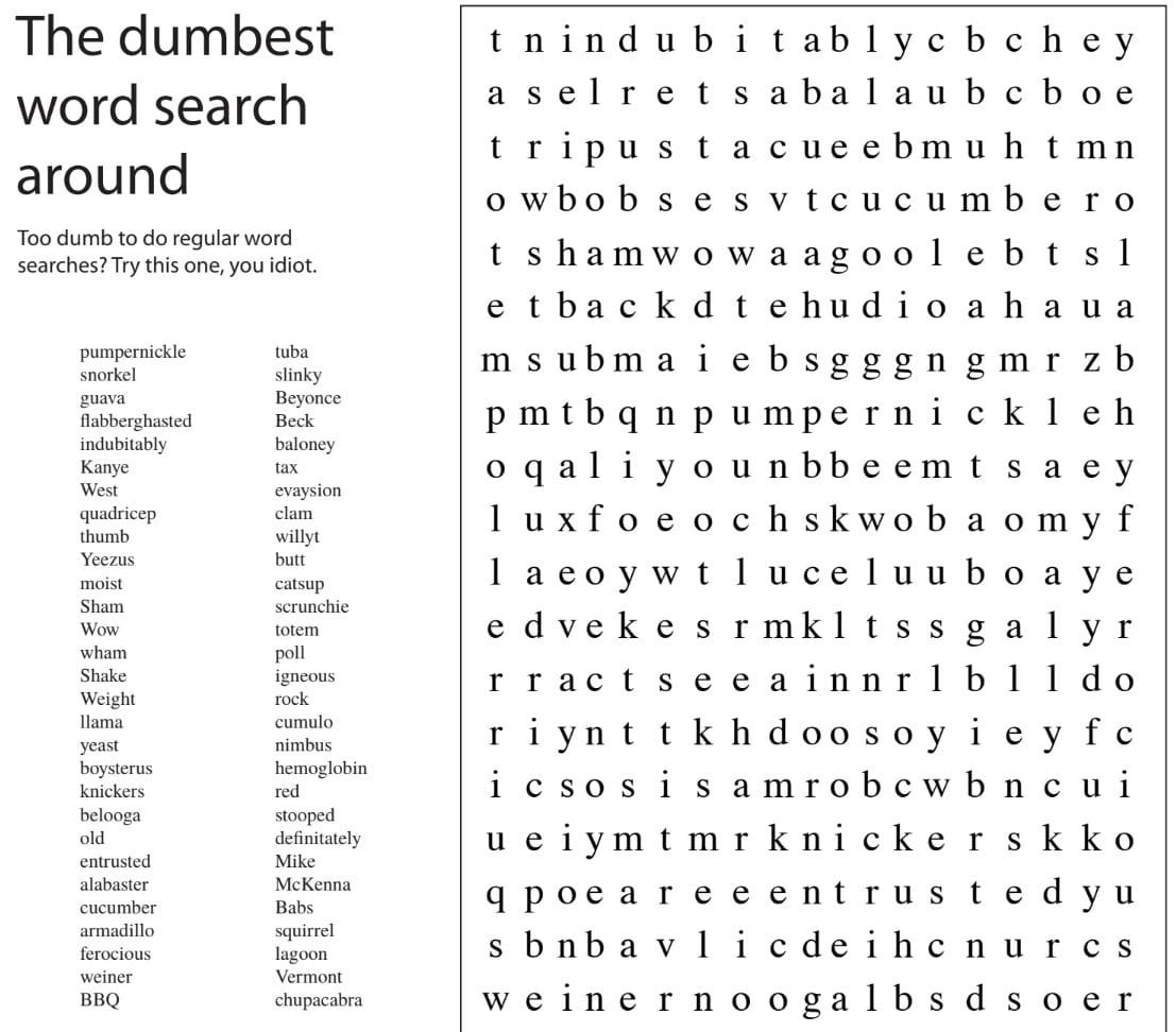 Word Search - The Athenian